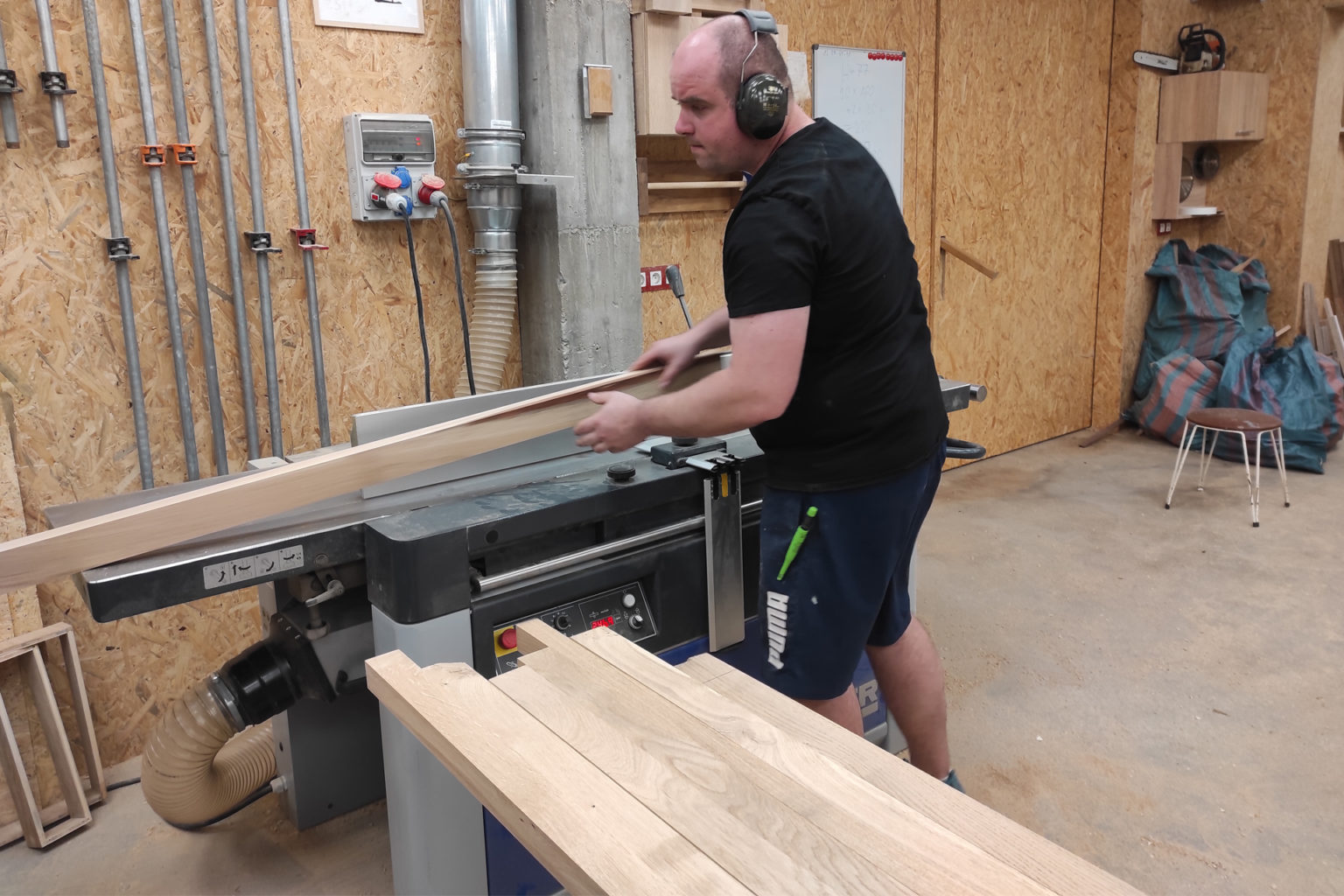 Klejonka lita dąb AB, grubość 40 mm – Gotowe blaty dębowe, klejonki ...